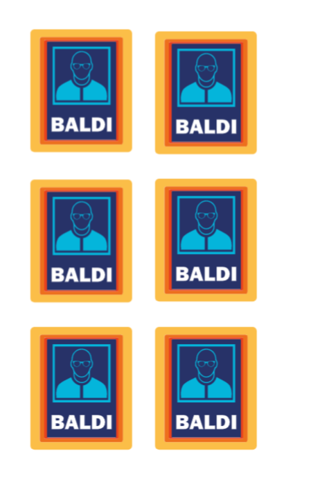 Set of 6 Aldi Shopping Themed Cupcake Toppers, Aldi, Baldi, Oldi ...