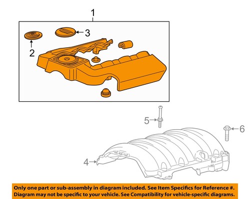 GM OEM 2015 Escalade ESV Engine Engine Appearance Cover-Engine Cover ...
