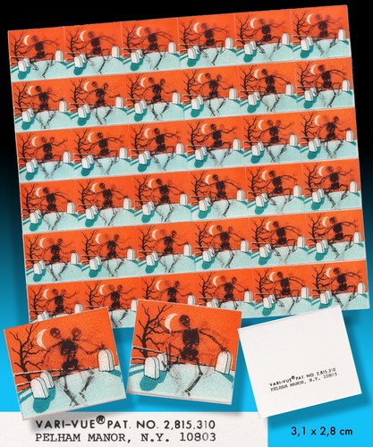 36 Vari Vue Chewing Gum Collectible Moving Picture Halloween Flicker ...