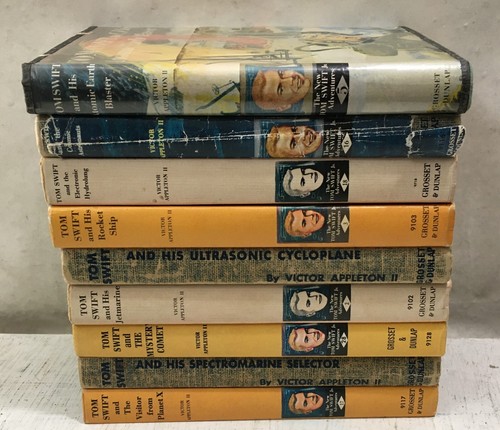 Lof of 9 Different Tom Swift Jr. Adventures Victor Appleton II Books ...