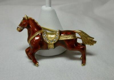 Ciner Horse Pin Enamel Signed Gorgeous Vintage Rare | eBay