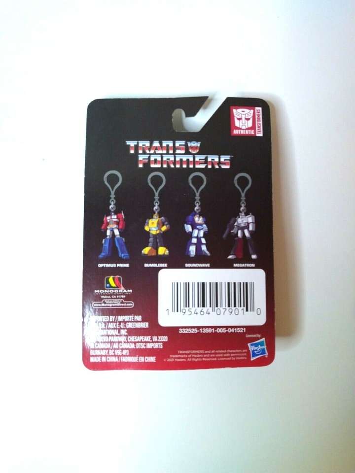 Transformers Key Chains (4) Optimus Prime, Megatron, Bumble Bee ...