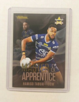 2022 NRL TRADERS MASTER & APPRENTICE BLACK QLD COWBOYS HAMISO FIDOW ...