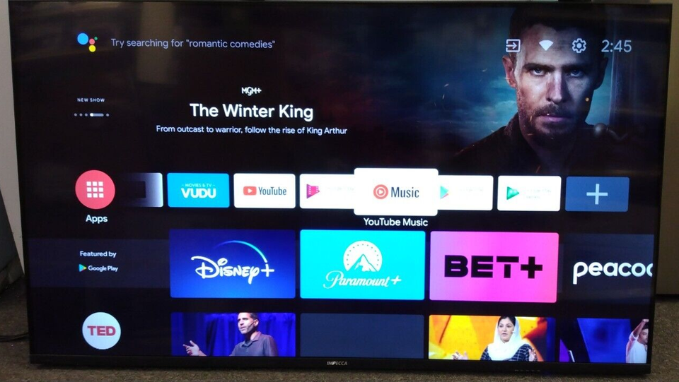 IMPECCA 55" 4K ULTRA HD Android SMART LED TV HDMI, hey google Voice ...