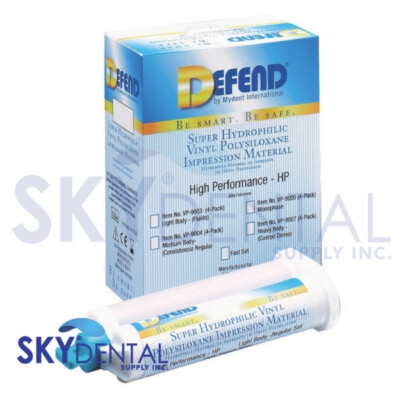 4x DEFEND MEDIUM HEAVY LIGHT BODY REGULAR FAST SET VPS 50ML IMPRESSION ...