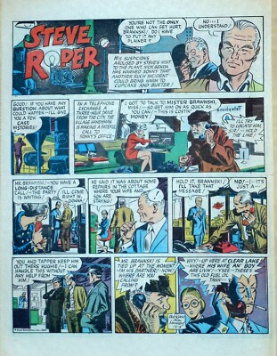 Steve Roper & Mike Nomad - large full tab page Sunday comic - Dec. 15 ...