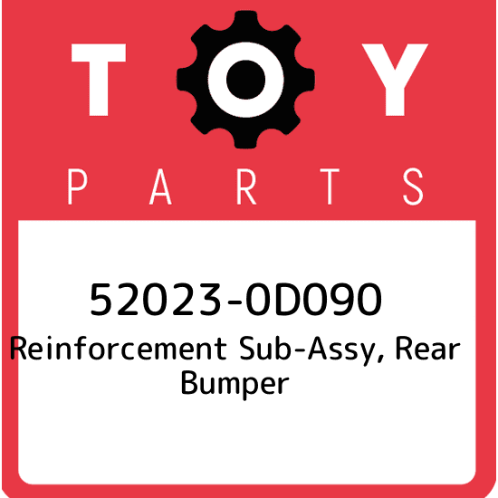 52023-0D090 Toyota Reinforcement sub-assy, rear bumper 520230D090, New ...