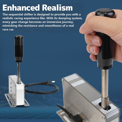 Racing Game Simulators Gear Shifter Aluminum Alloy Sequential Shifter ...