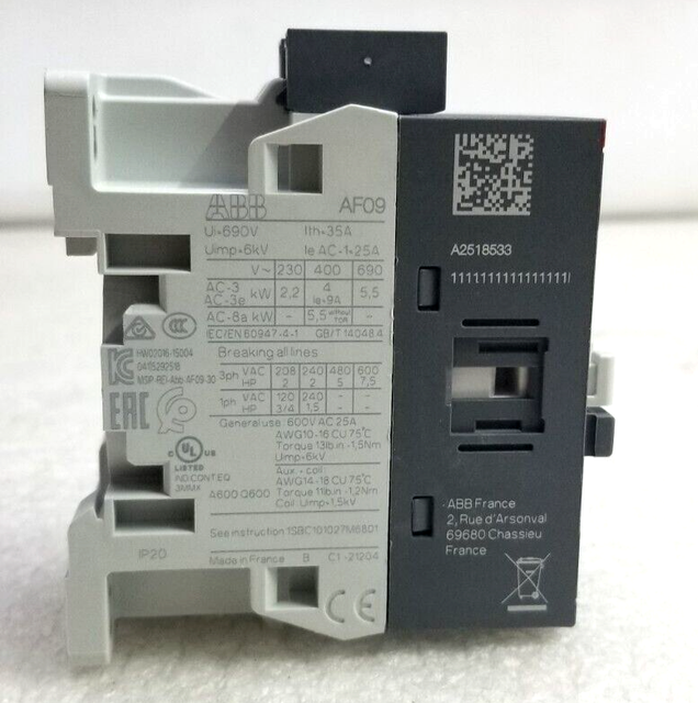 ABB AF09-30-10-13 3P 9A 100-250v Contactor 1SBL137001R1310 for sale ...