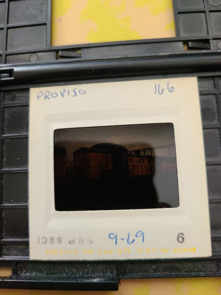 Original Slide Chicago & NorthWestern CNW 166 ALCO RS3 Proviso ILL 9-1969 | eBay