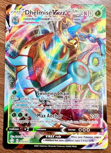 Pokémon TCG Shining Fates Dhelmise VMAX 010/072 Ultra Rare | eBay