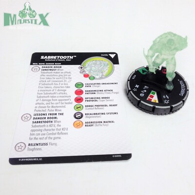 Heroclix X-Men: The Animated Series set Sabretooth #023b Prime figure w ...