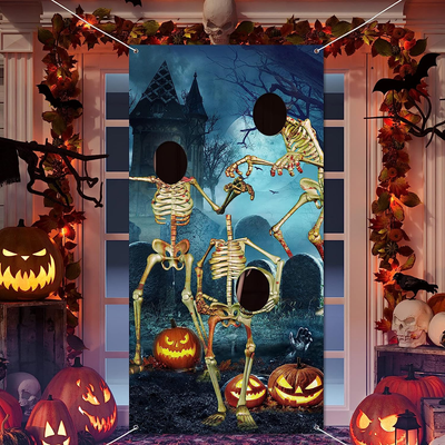 Halloween Skeleton Door Decorations