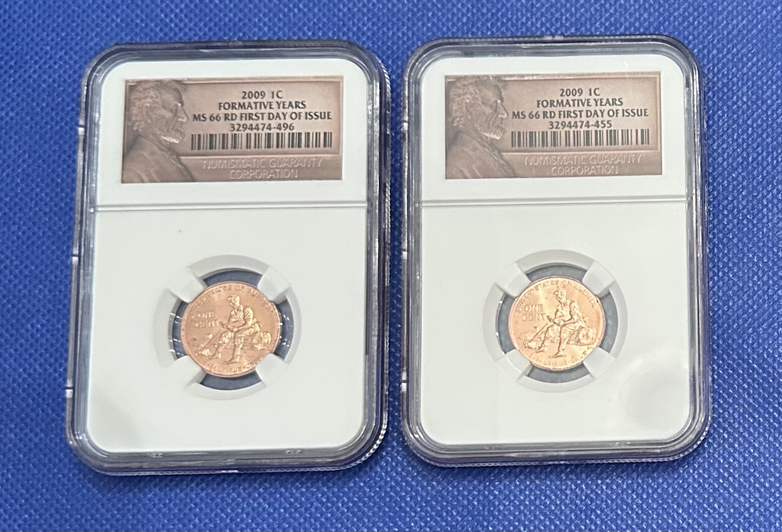 2009 US MINT CENT FORMATIVE YEARS PENNY NGC MS66 RD LINCOLN FIRST DAY ...