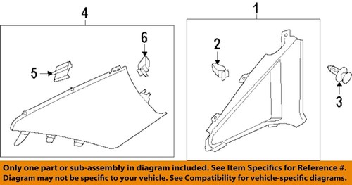 AUDI OEM 98-25 A3 Quattro Interior Trim-Upper Qtr Trim Clip 4A0867276A ...
