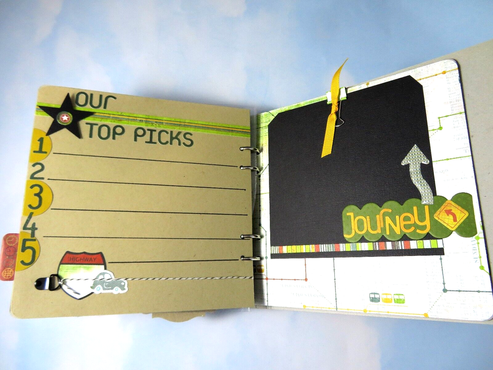 Handmade Travel Journal Scrapbook Mixed Media 19 Pages One Of A Kind 4 ...