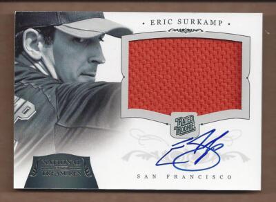 2012 Panini National Treasures #173 Eric Surkamp Jersey RC Auto /99 ...