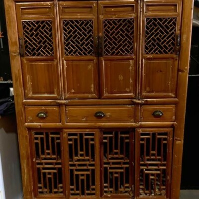 Antique Chinese Chicken Coop Cabinet | eBay