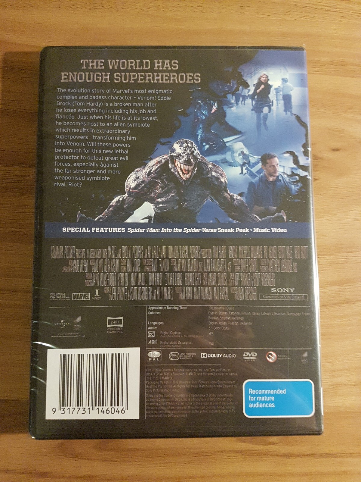 Venom (DVD, 2018) 9317731146046 | eBay