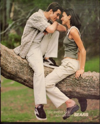 Vintage print ad advertisement Fashion Men Couple Tree hugger softer ...