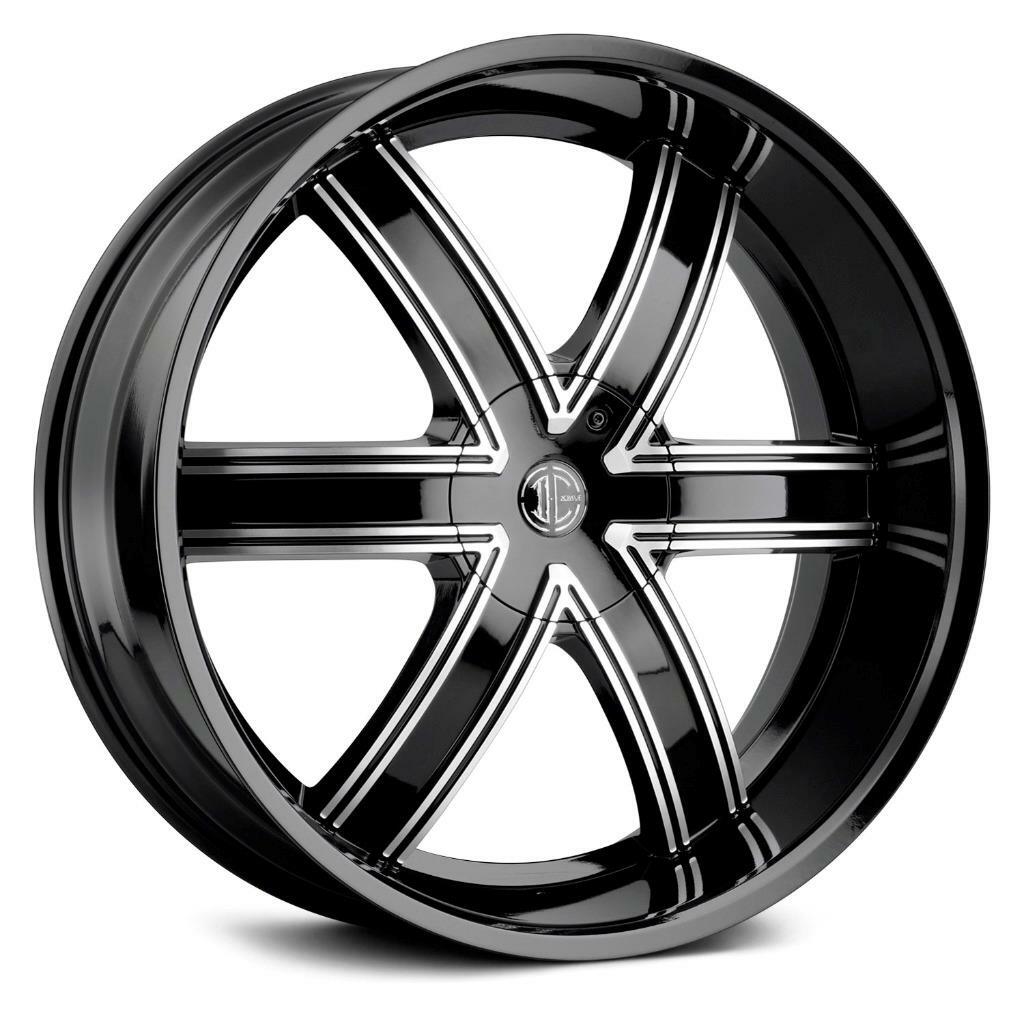 24 inch 24x10 2CRAVE BK No44 Black Machined wheels rims 5x135 +15 | eBay
