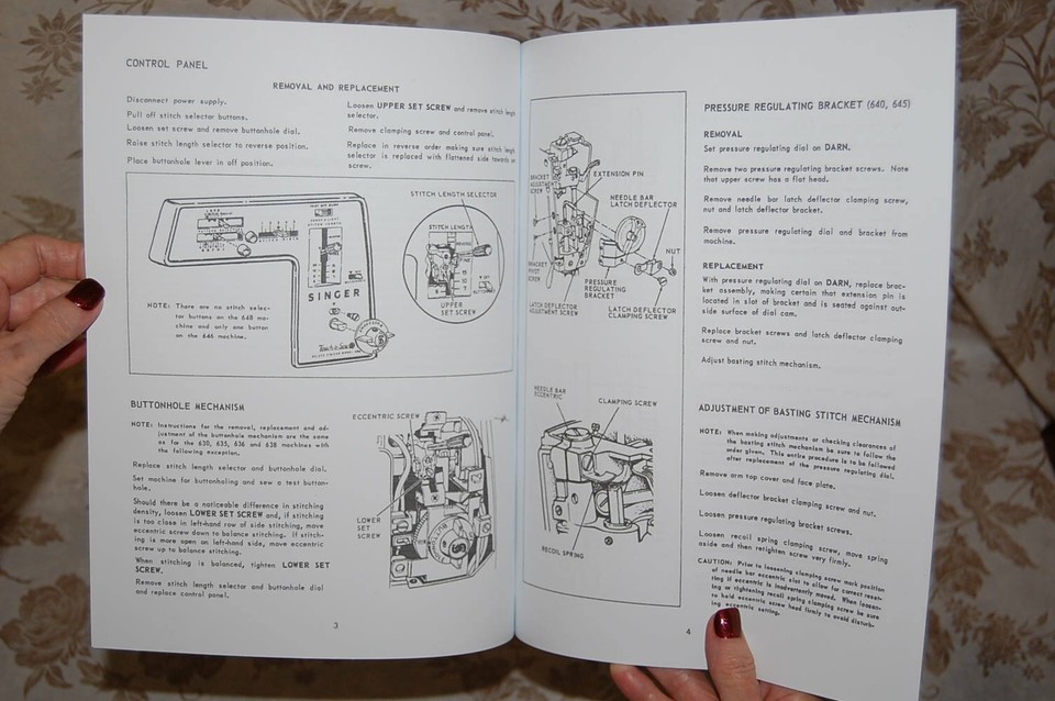 Professional Full Edition Service Manual: Singer 640 645 646 648 Sewing ...