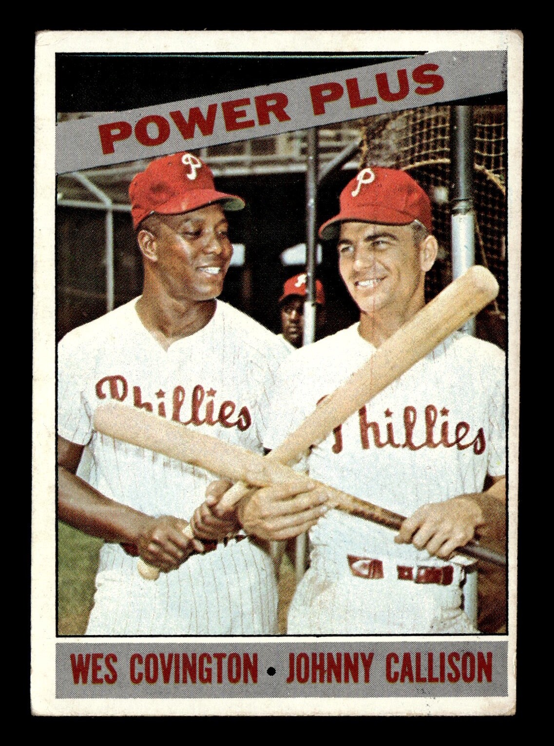 Power Plus Wes Covington Johnny Callison 1966 Topps #52 Phillies VG | eBay