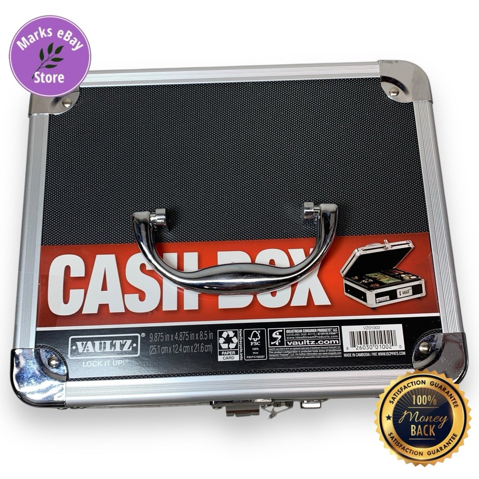 👀 New Vaultz Cash Lock Box with Cash Tray 👀 | eBay