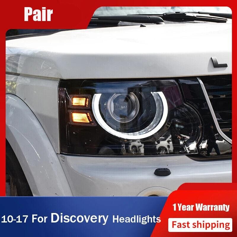 For Land Rover Discovery 3 4 2010-2017 LED Front Headlights DRL Turn ...