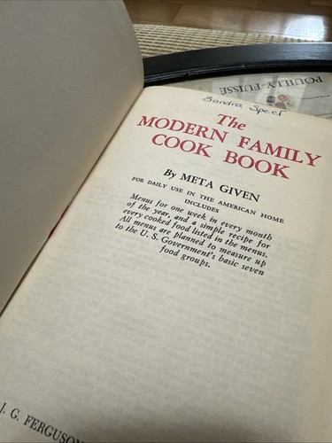 The Modern Family Cookbook By Meta Given First Printing 1961 | eBay