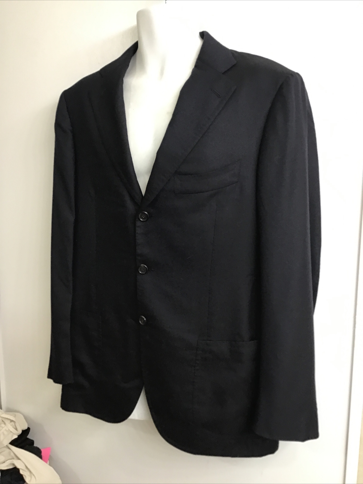 cesare attolini Jacket Midnight Blue Cashmere Three B… - Gem