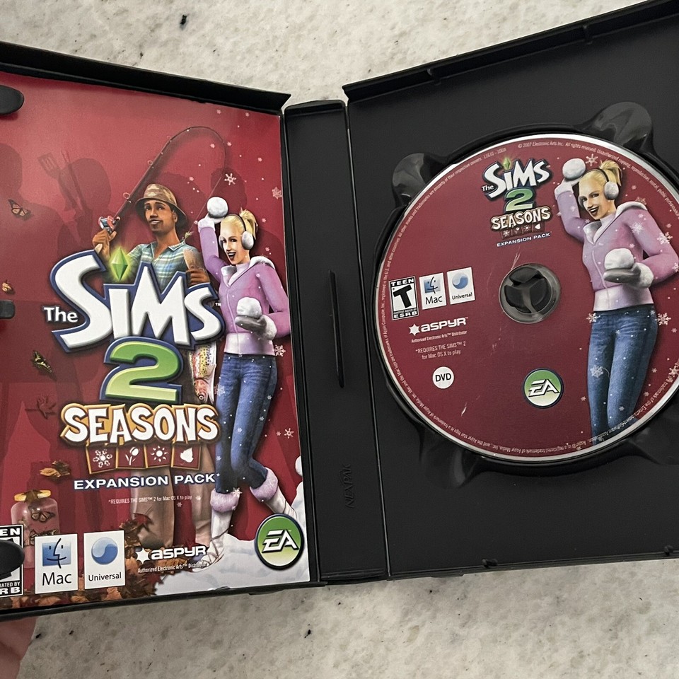 lot Sims 2 Game Expansion Packs Pets Seasons MACCD MACDVD OS x 10.3.9 ...