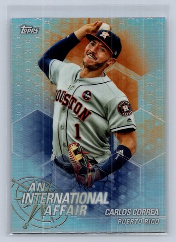 Carlos Correa - 2018 Topps Chrome International Affair Insert Card # IA ...