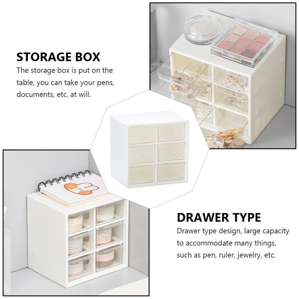 Desktop Drawer Organizer Desktop Drawer Box Multi Drawer Organizer | eBay