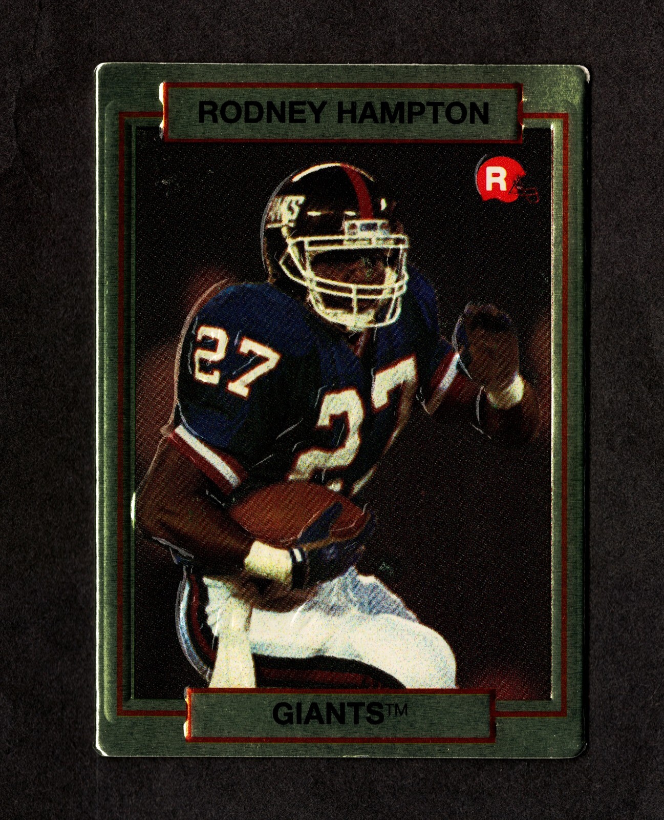 1990 ACTION PACKED RC #7 RODNEY HAMPTON - NEW YORK GIANTS - ROOKIE CARD ...