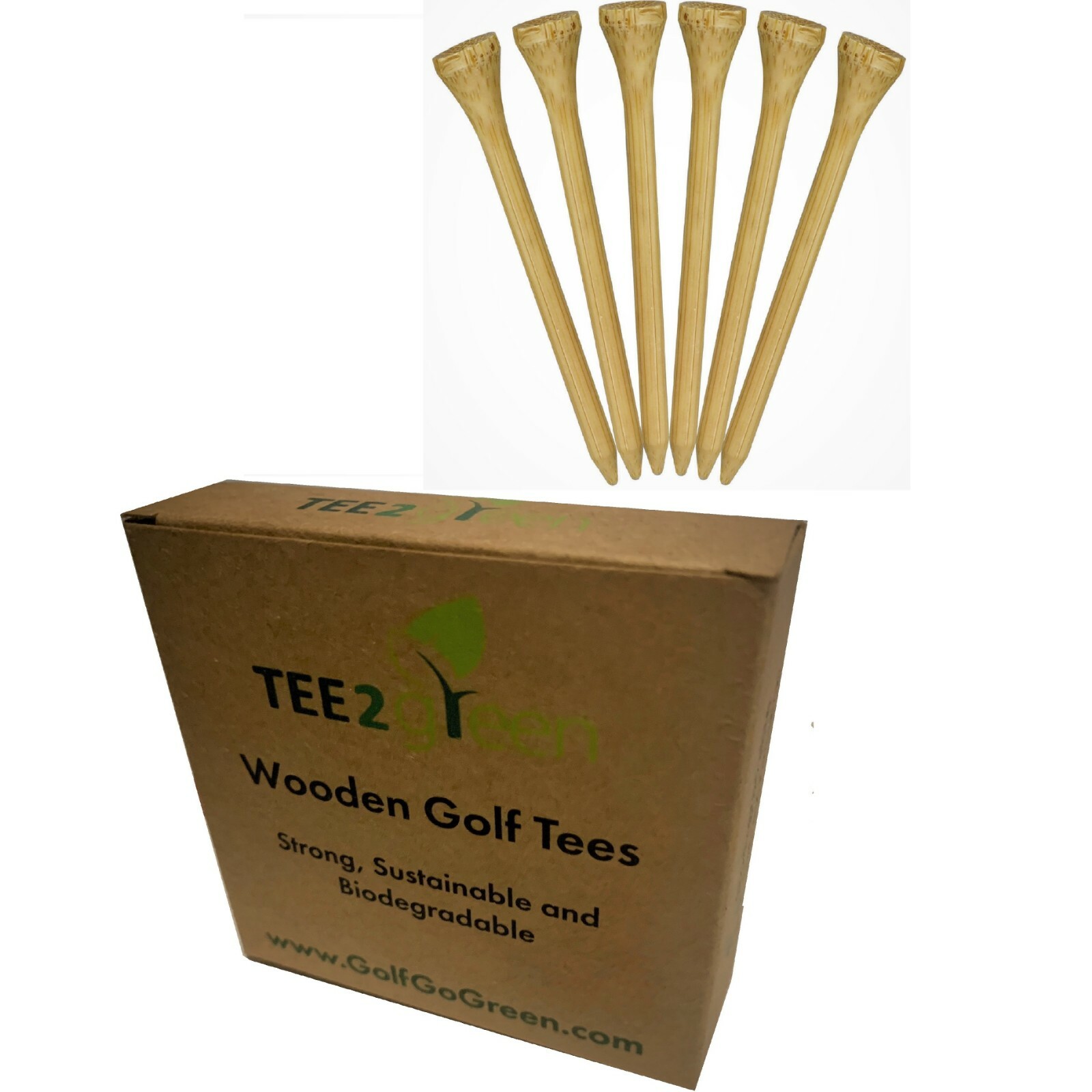 White or Natural WOOD Wooden Golf Tees 54,70,83mm XMAS GIFT - CHRISTMAS ...
