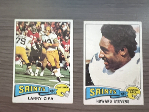 1975 Topps Football Card Lot New Orleans Saints Larry Cipa & Howard ...