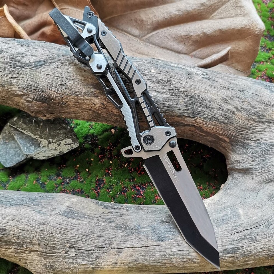 All-steel mechanical design folding knife, suitable for tactical ...