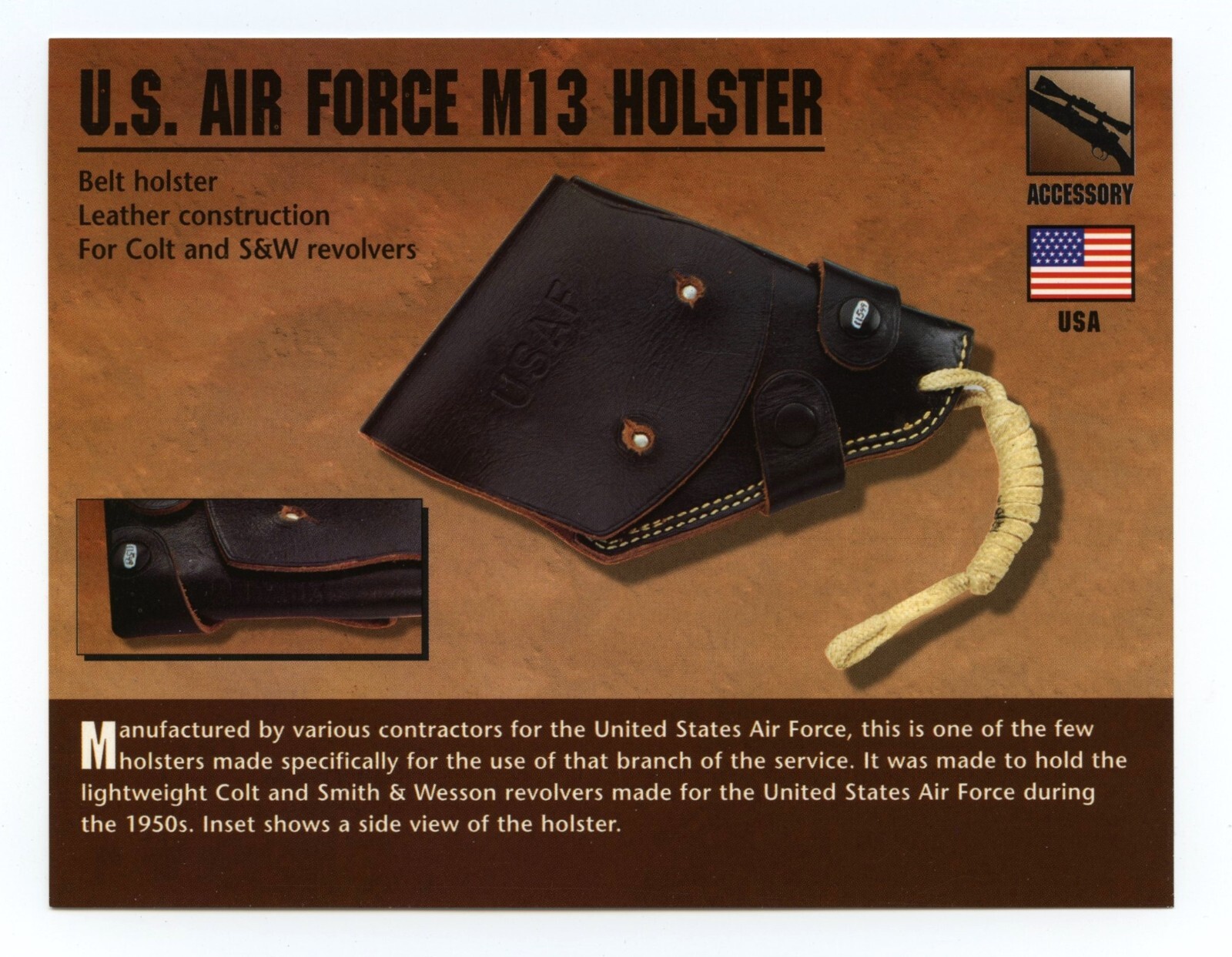 U.S. Air Force M13 Holster Atlas Classic Firearms Card | eBay