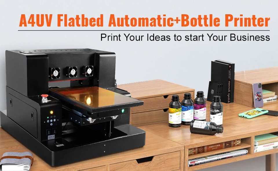 A4 XP600 UV Printer DTF UV LED Inkjet Printers USB 5760 x 1440dpi w ...