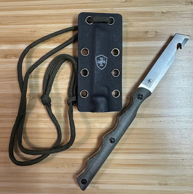 Templar Neck Knife Green Powder D2 Tanto N-TKG-22-2 | eBay