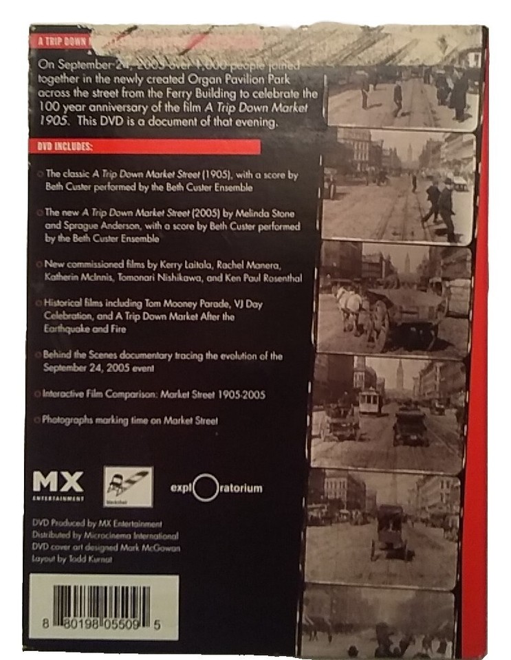 A Trip Down Market Street 1905/2005 DVD HTF! (Doc On San Fran Then Vs ...