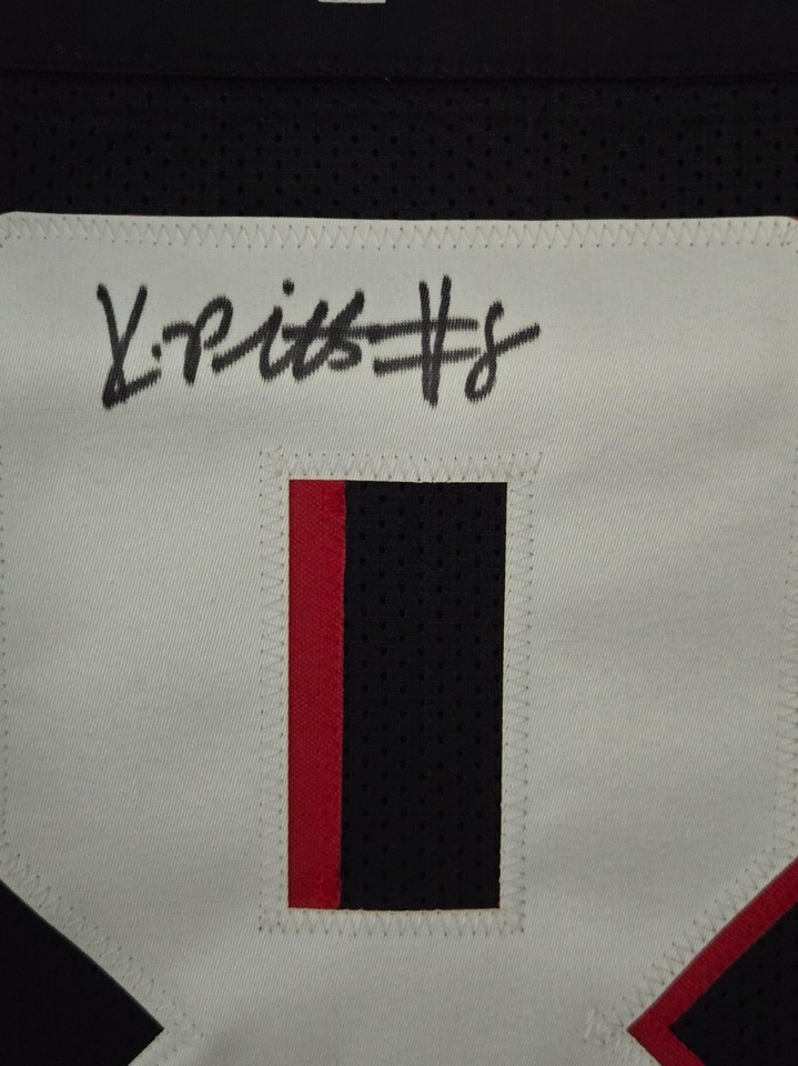 Kyle Pitts Atlanta Falcons Signed Black Custom Jersey Beckett Witnessed ...