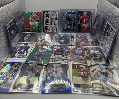 Big Football Card Lot - NFL, College, Auto, Numbered, Parallel ...