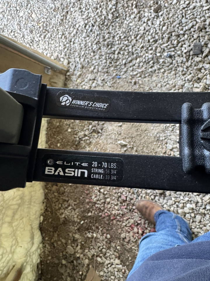 Elite Basin 20-70# 16-30" Black Right Handed bow | eBay