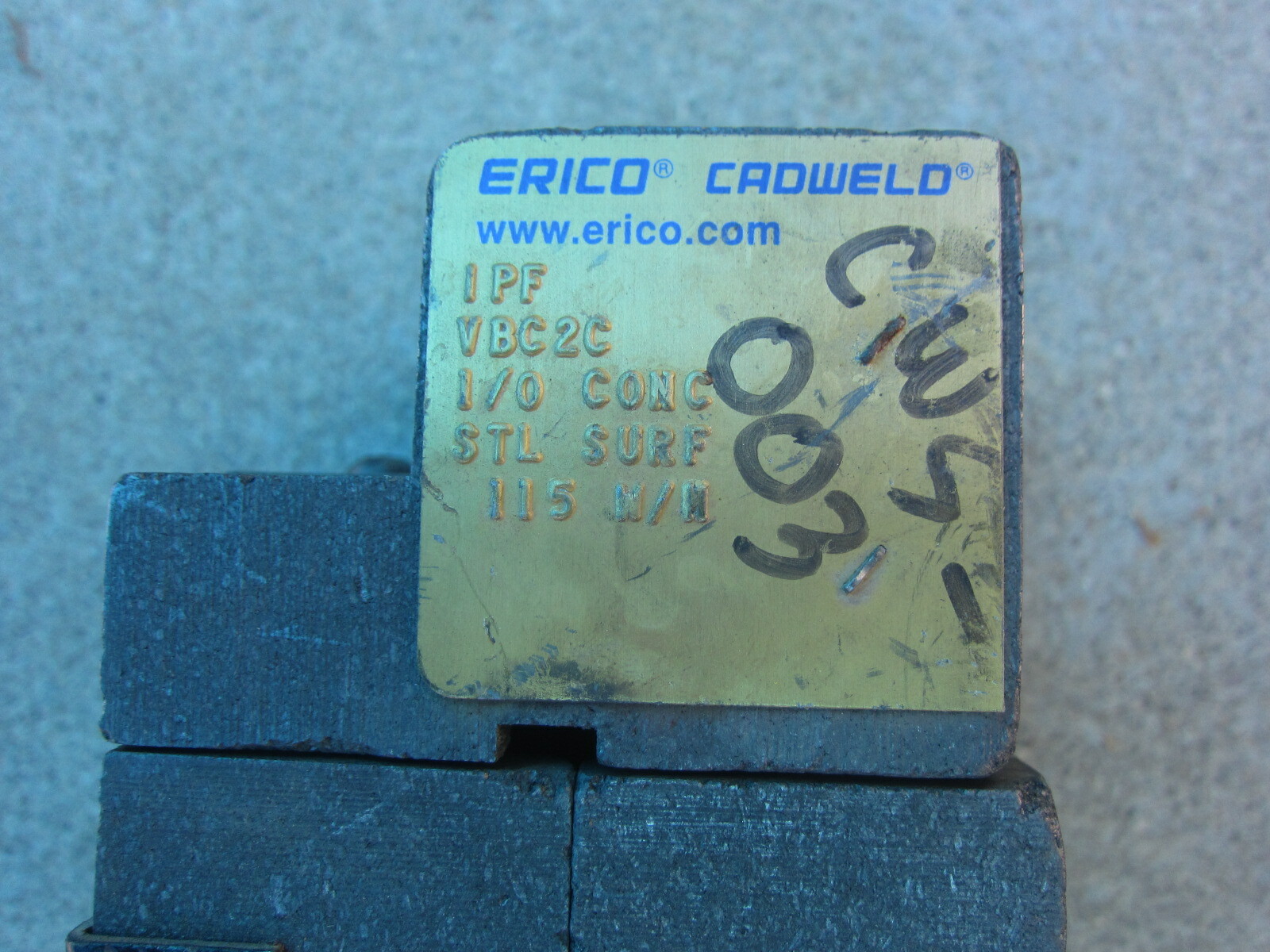 Erico Cadweld VBC2Q Weld Mold, Used | eBay