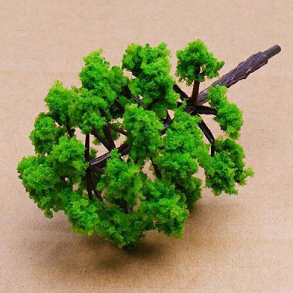 10xpcs/set Model Trees Railroad Scenery Plastic Green Diorama Popular Fashion | eBay