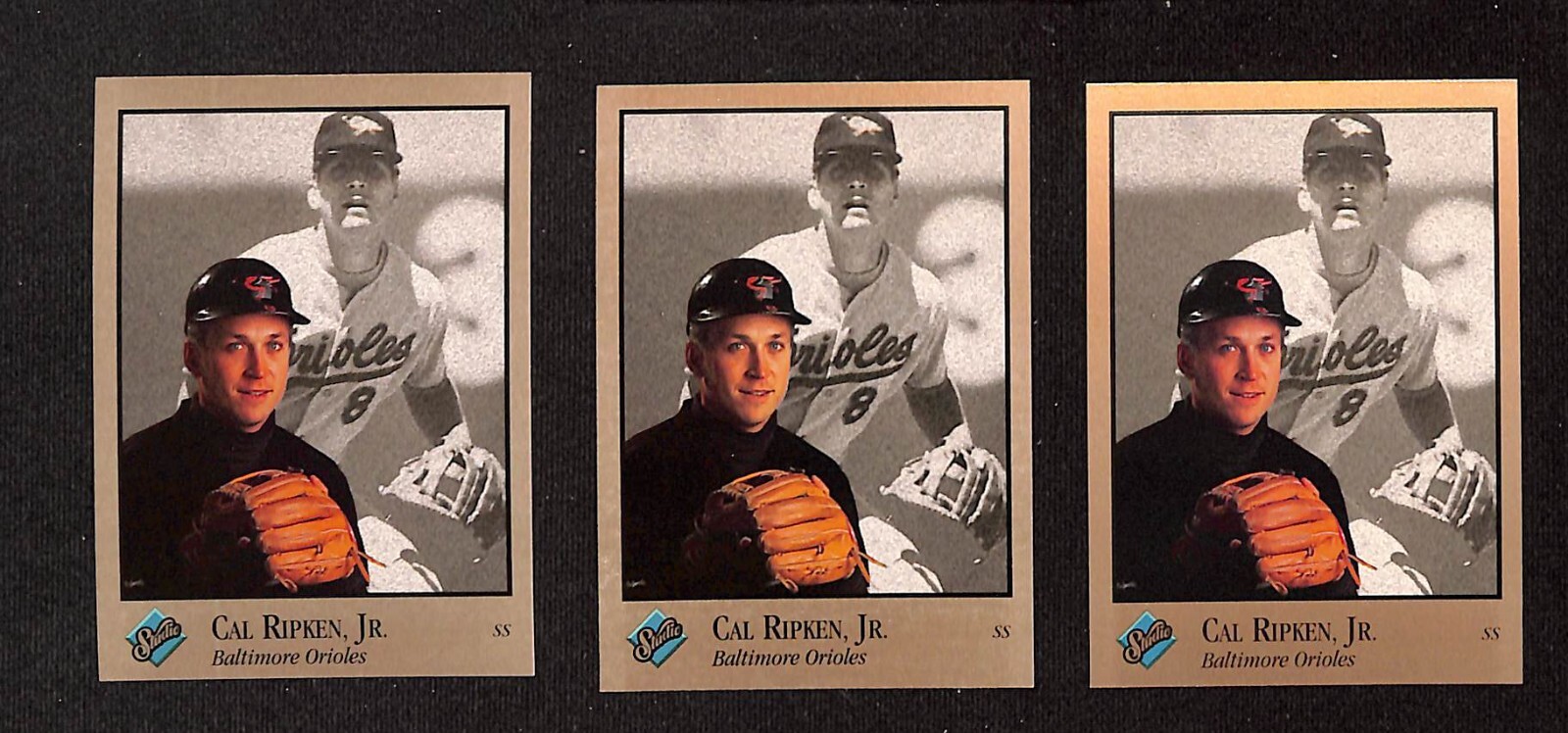 1992 Studio #129 Cal Ripken Jr 3ct Orioles Baseball Card Lot 3003P | eBay