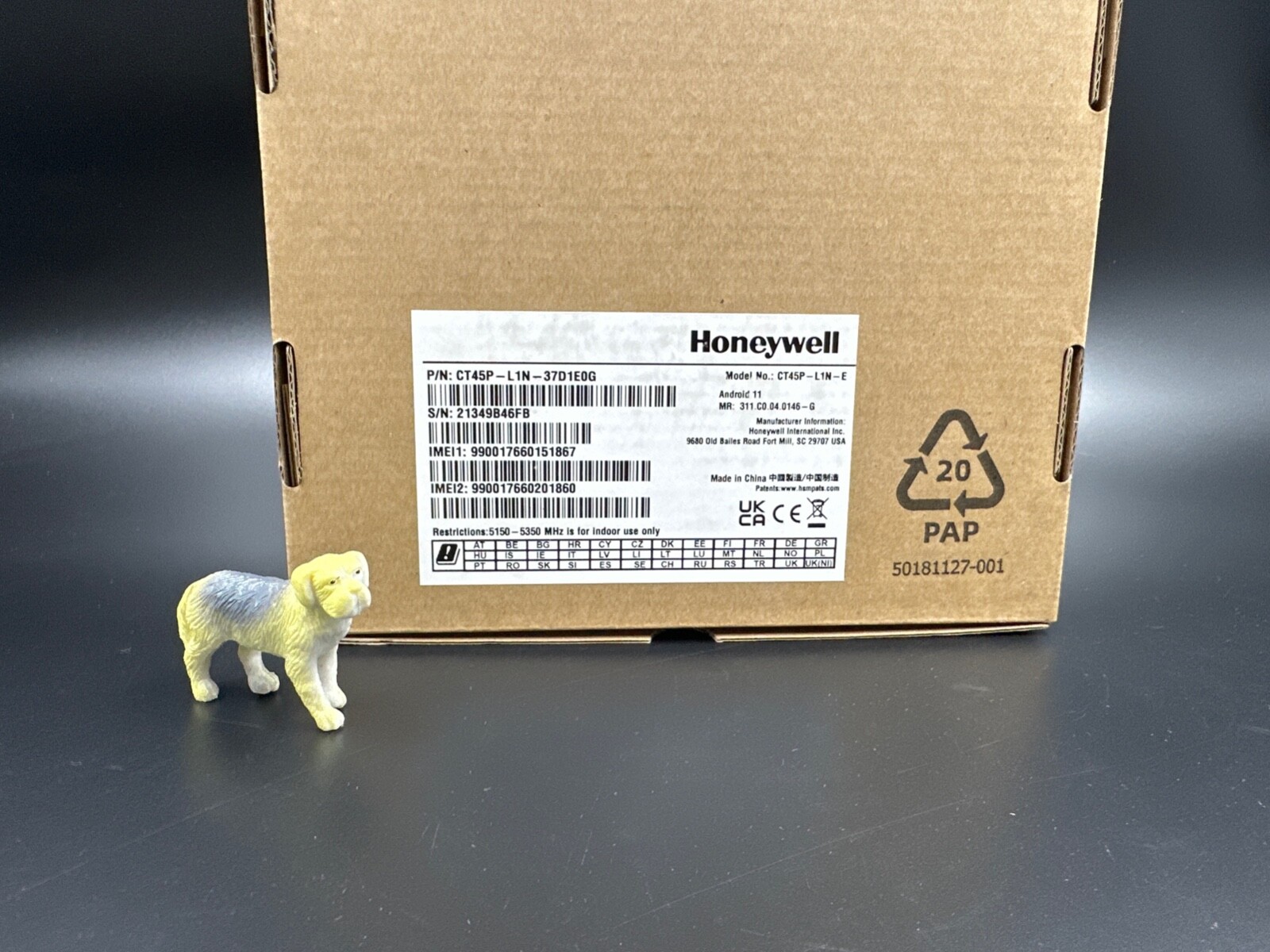 Honeywell CT45XP Android GMS Mobile Computer Barcoode Scanner CT45P-L1N ...