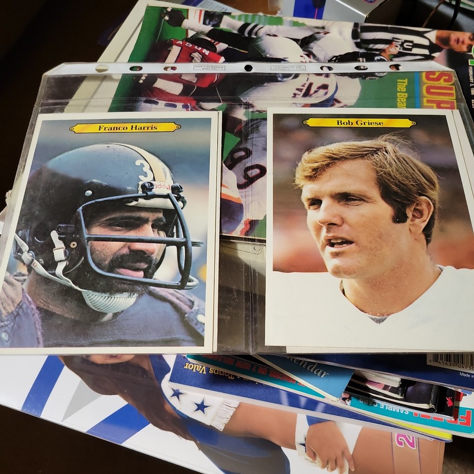 1980 topps football jumbo complete set 5x7 30 cards | eBay